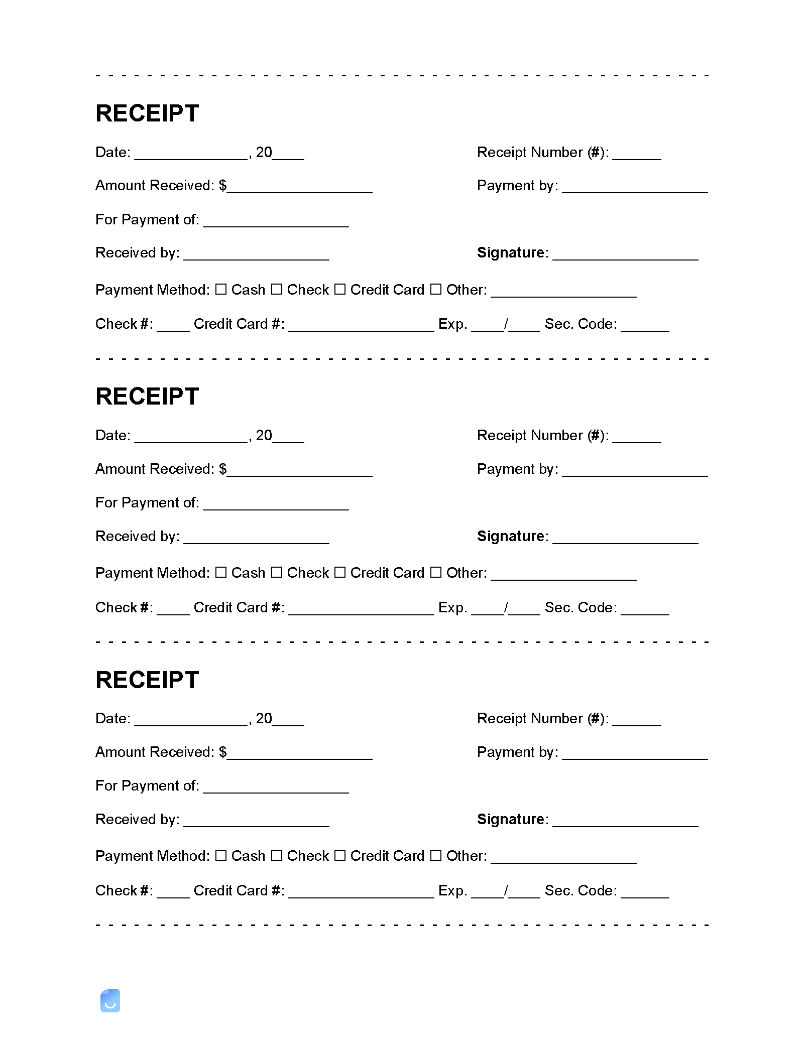 Receipt Templates | Invoice Maker