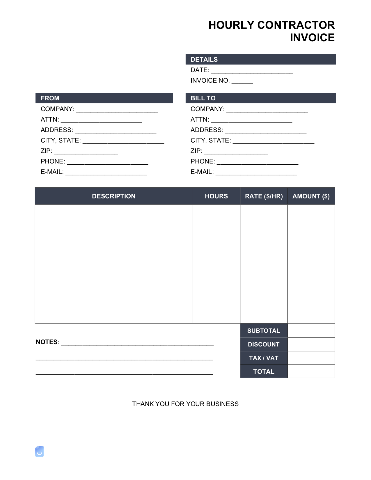 Independent Contractor 1099 Invoice Template Invoice Maker